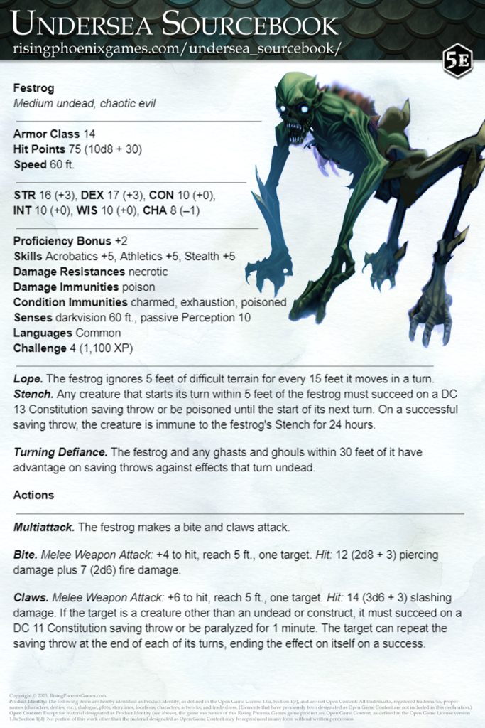 Festrog — A CR 4 Undead for D&D 5e - Rising Phoenix Games